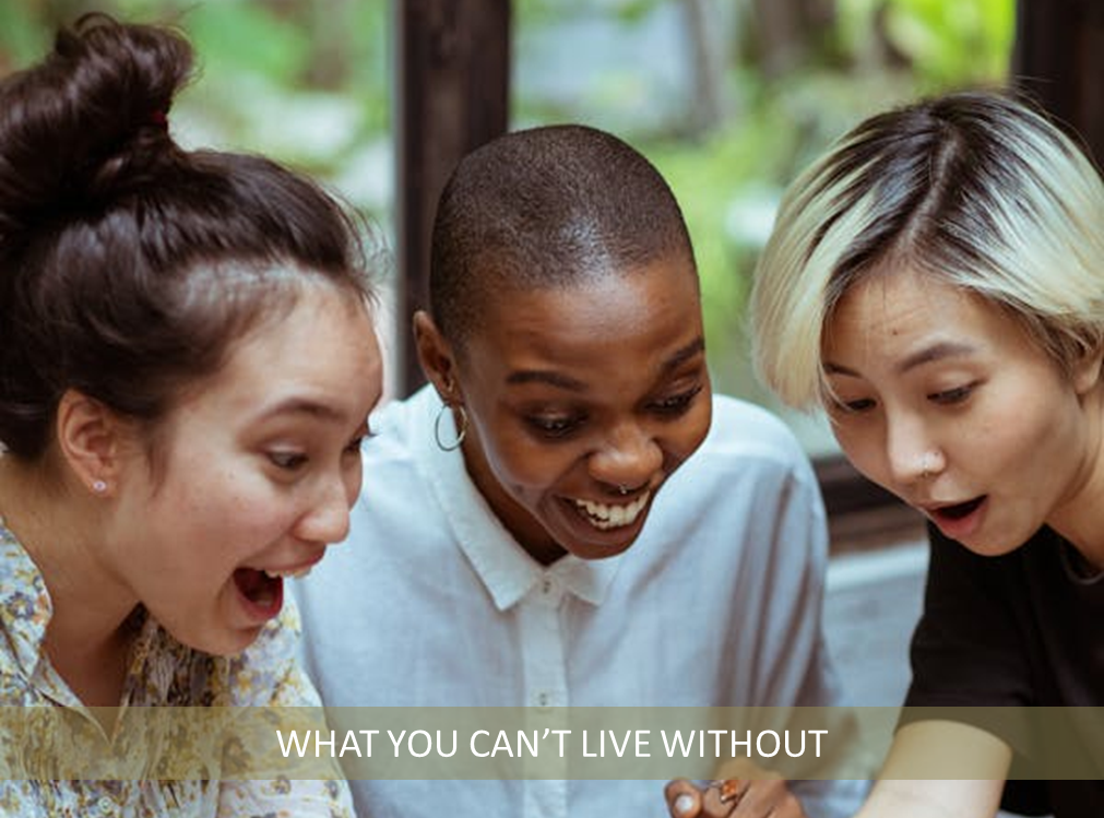 What you can’t live without – Working On Happiness